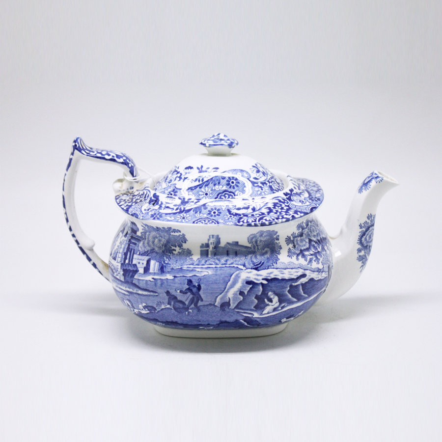 Copeland Spode Blue Italian Coffee Can and Saucer - Clyde on 4th ...
