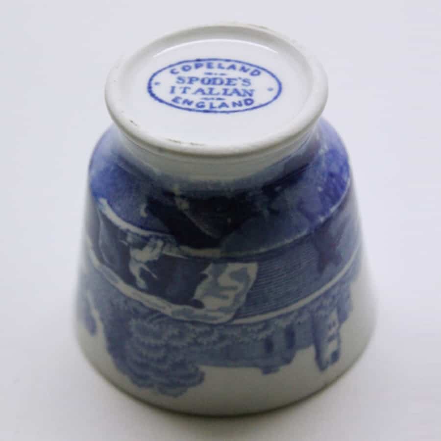 Copeland Spode Blue Italian Pattern Egg Cup Blue Mark - Clyde on 4th ...