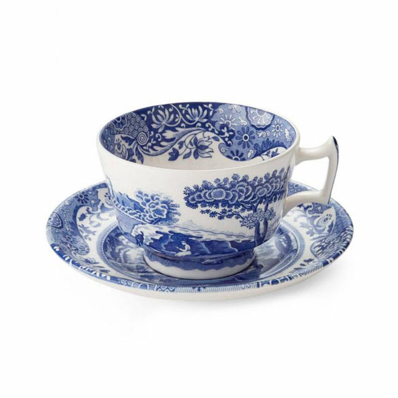 Copeland Spode Blue Italian Tea Duo - Clyde on 4th Antiques & Collectables