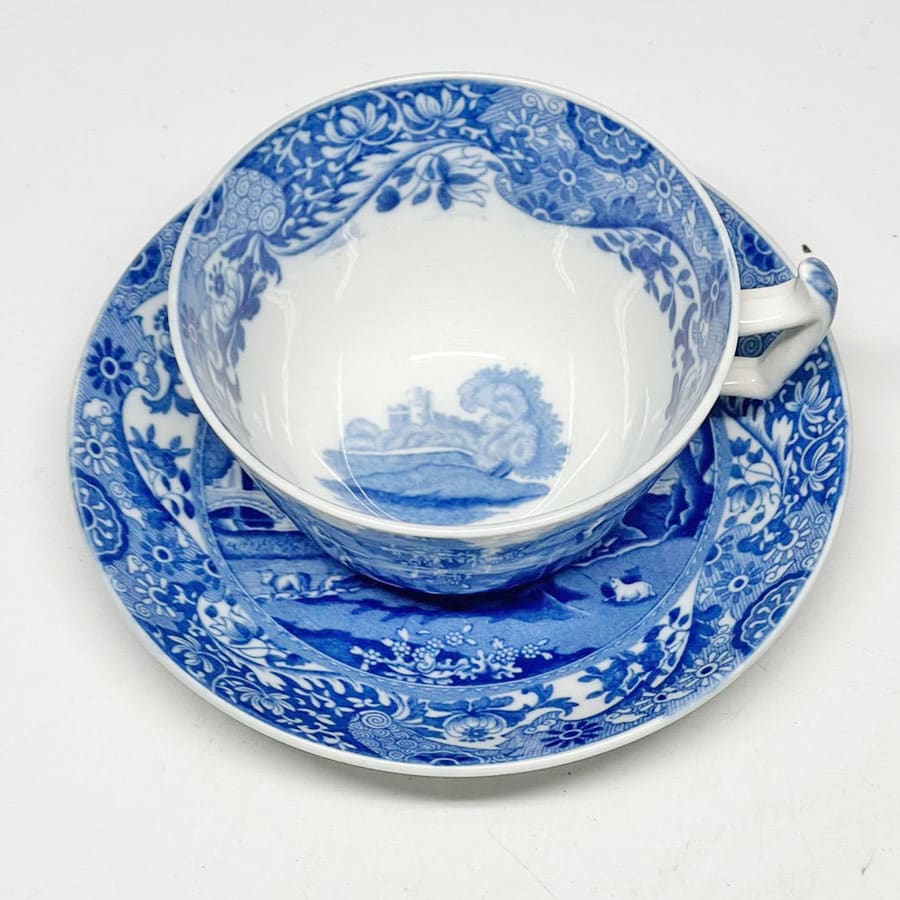 Copeland Spode Blue Italian Breakfast Duo – Clyde on 4th Antiques ...