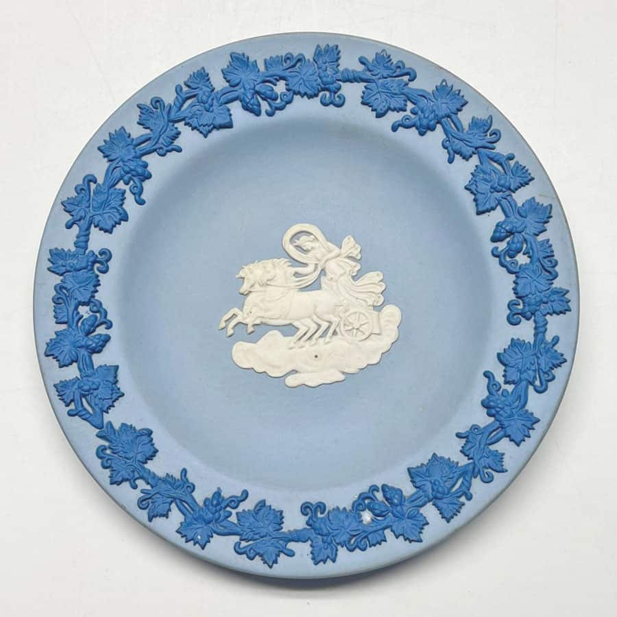 Wedgwood Blue Jasperware Helios Tri Colour Bon Bon - Clyde on 4th Antiques & Collectables