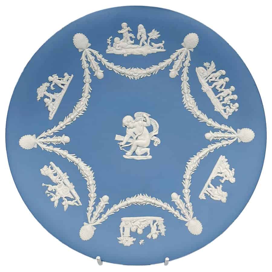 Wedgwood Blue Jasperware Archer Plate – Clyde on 4th Antiques & Collectables