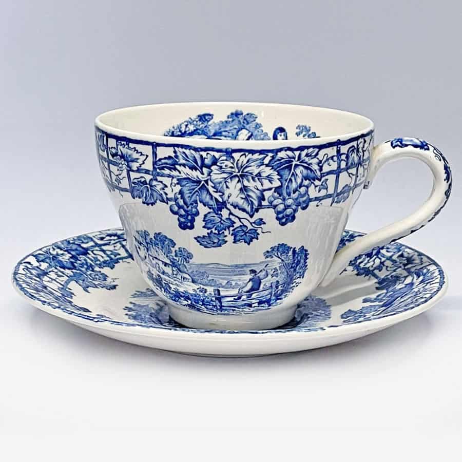 Copeland Spode Blue Byron Breakfast Tea Duo - Clyde on 4th Antiques ...