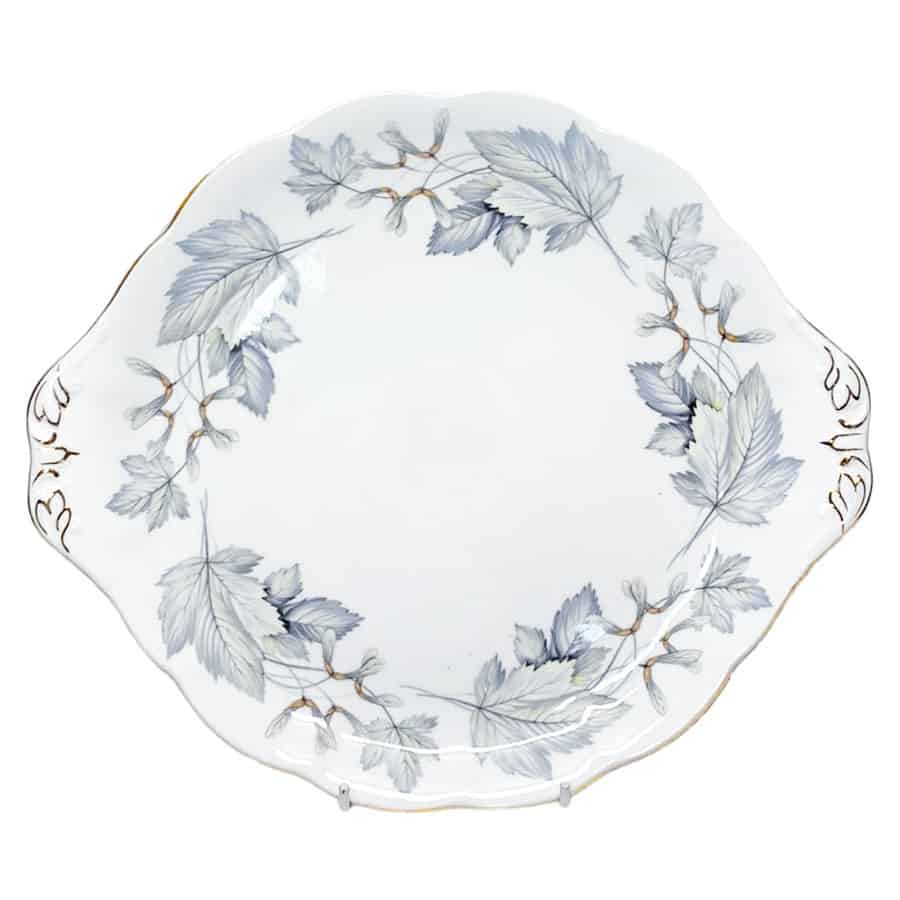 Royal Albert Silver Maple Large Cake Plate - Clyde on 4th Antiques ...