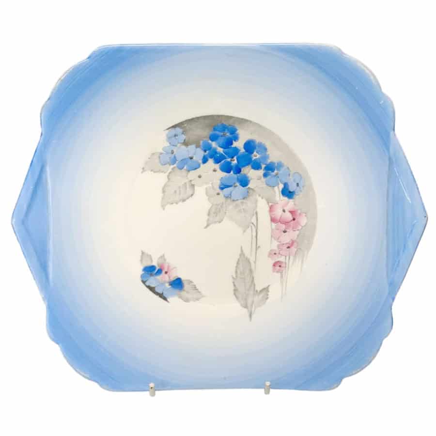 Shelley Phlox Pattern Large Cake Plate - Clyde on 4th Antiques ...