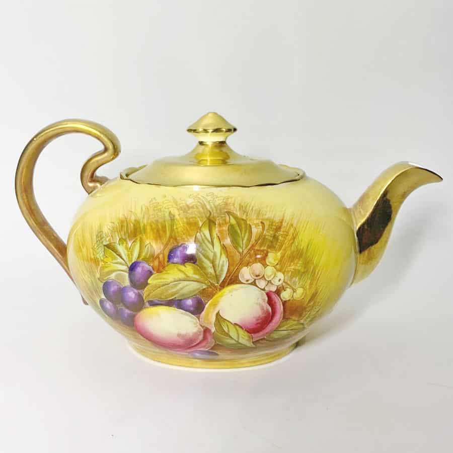 Aynsley Orchard Gold D Jones Tea Pot - Clyde on 4th Antiques & Collectables
