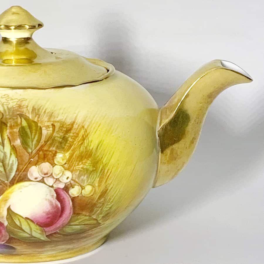 Aynsley Orchard Gold D Jones Tea Pot - Clyde on 4th Antiques & Collectables