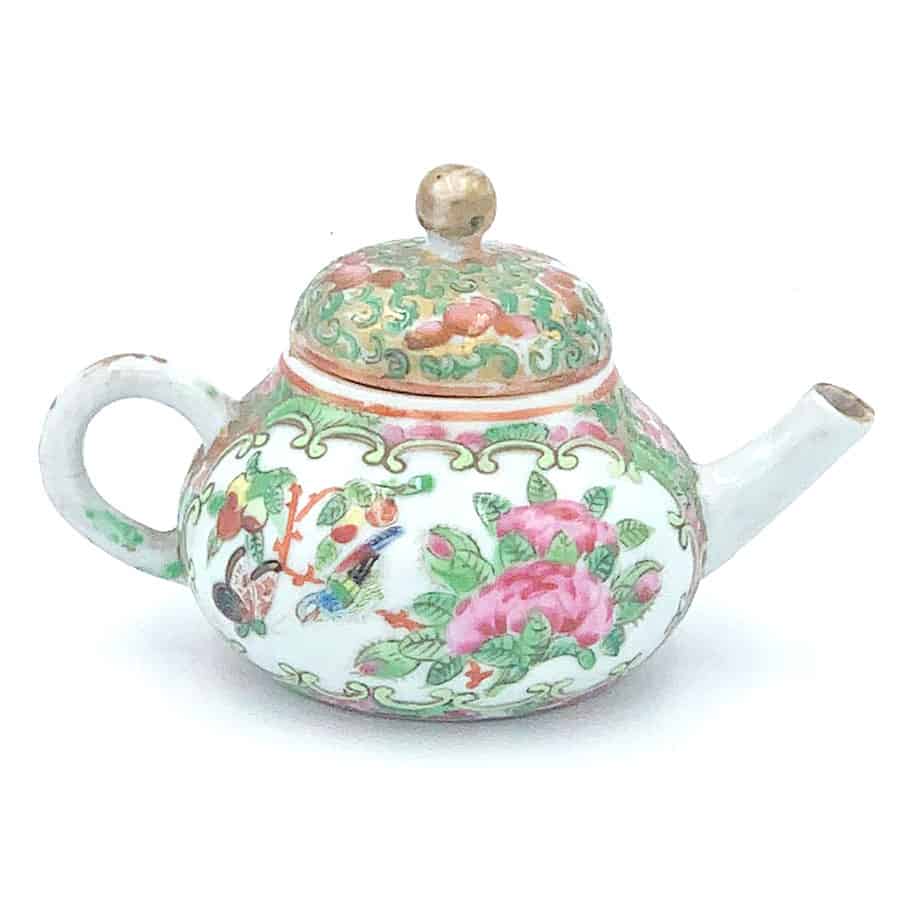 Chinese Export Miniature Famille Rose Tea Pot C1875 - Clyde on 4th ...