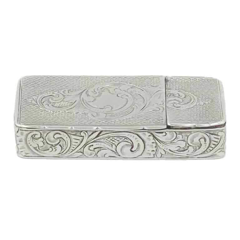 Rare Combination London 1843 Silver Snuff Box Vesta Case - Clyde on 4th ...