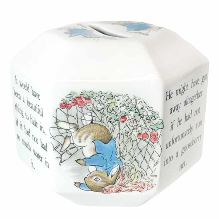 Wedgwood Beatrix Potter Peter Rabbit Money Box - Clyde on 4th Antiques ...