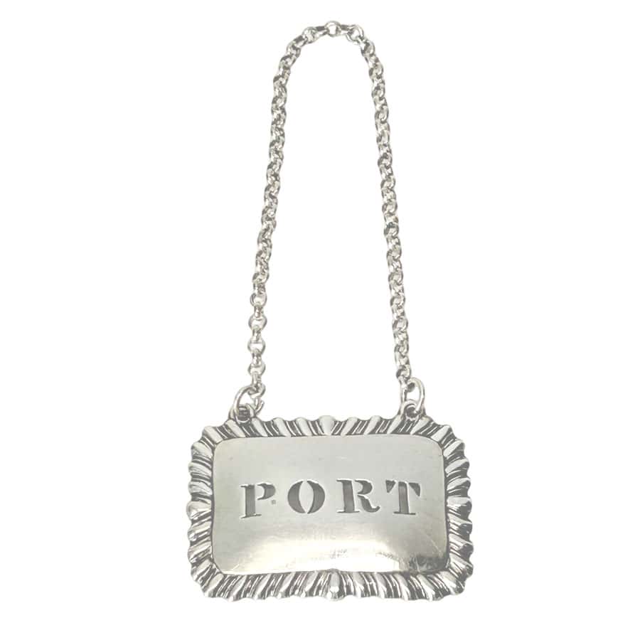 Hallmarked Silver Port Decanter Label London 1837 - Clyde on 4th ...