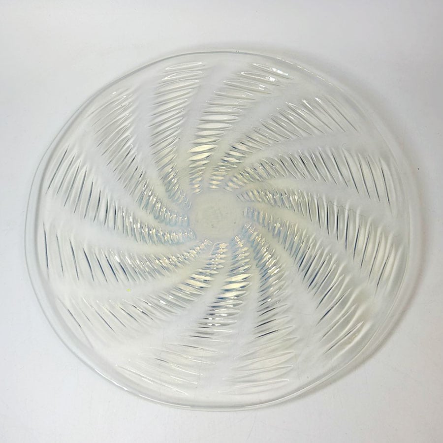 Rene Lalique Ondes Opalescent Plate C1935 - Clyde on 4th Antiques ...