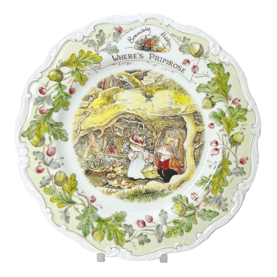 Brambly Hedge Royal Doulton Where's Primrose Plate - Clyde on 4th ...