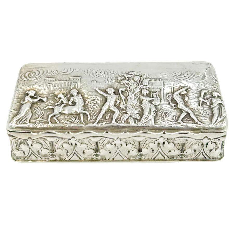 Chester Silver Neo Classical Hinged Box Chester 1902 George Nathan ...