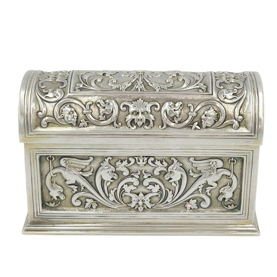 Rare Silver Chest London 1890 Carrington and Co – Clyde on 4th Antiques ...