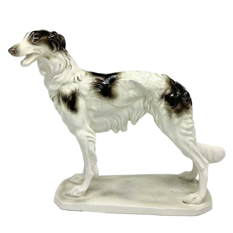 Rare Hertwig Katzhutte Borzoi Wolfhound Porcelain Figurine C1940 ...