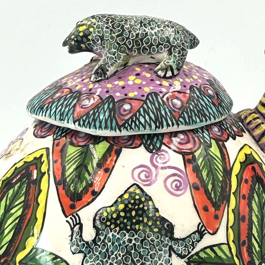Ardmore Hand Painted Frog Tea Pot By Bongie 1994 - Clyde on 4th ...