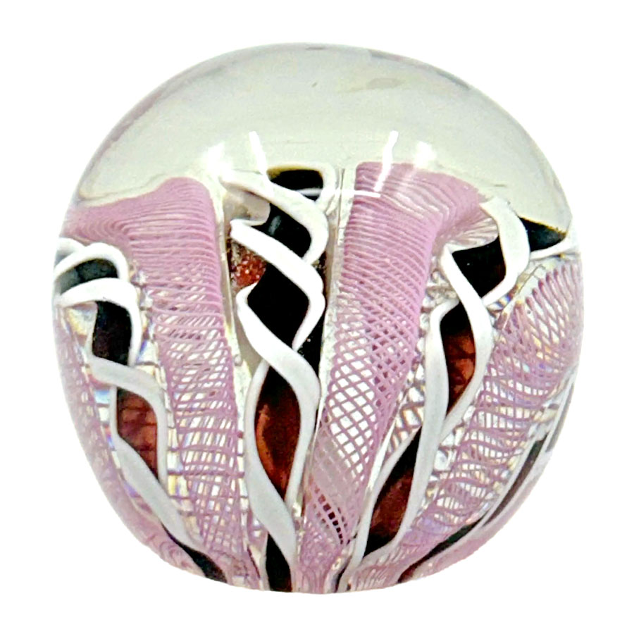 Murano Latticino Art Glass Paperweight Toso 1960 - Clyde on 4th ...