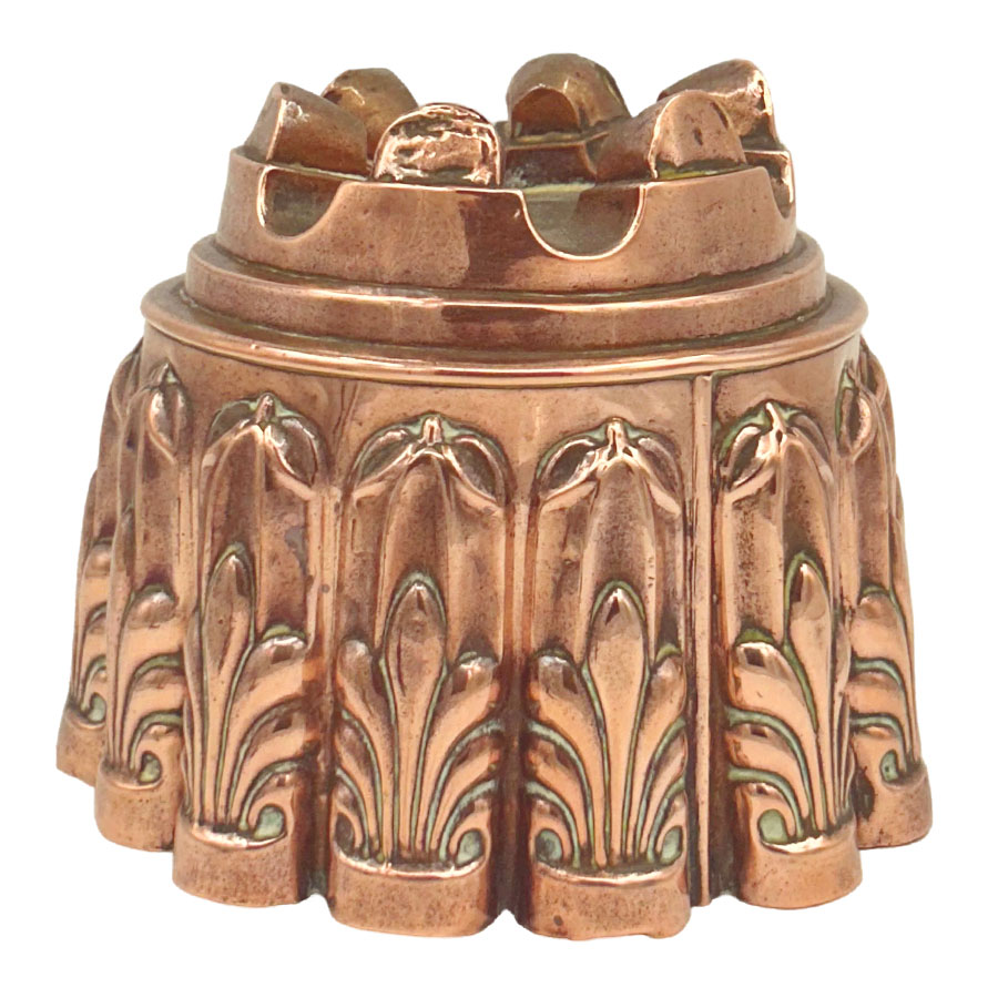 Copper High Rise Jelly Mould 20th - Clyde on 4th Antiques & Collectables