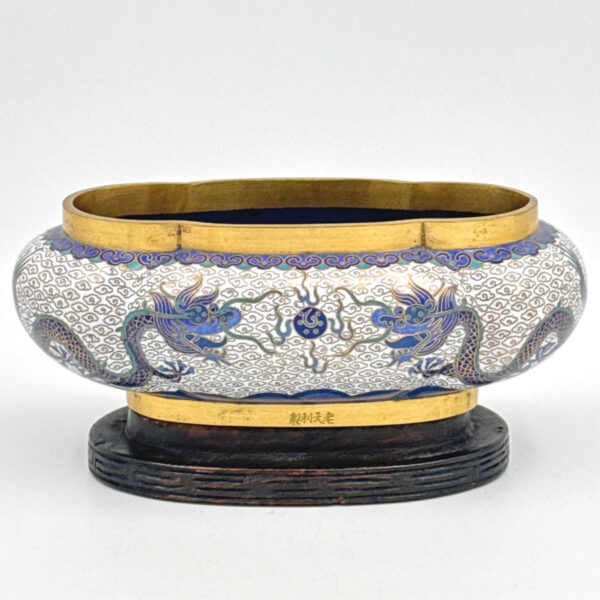 Cloisonné Enamel Chinese Dragon Incense Burner Late Qing - Clyde on 4th ...